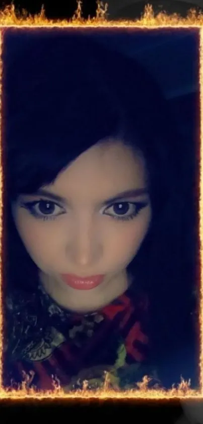 Fiery Portrait Wallpaper - free download