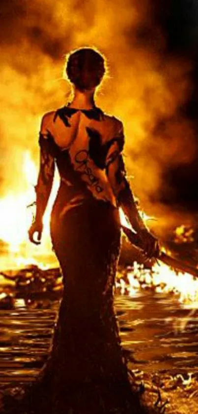 Fiery Woman in Elegance - free download