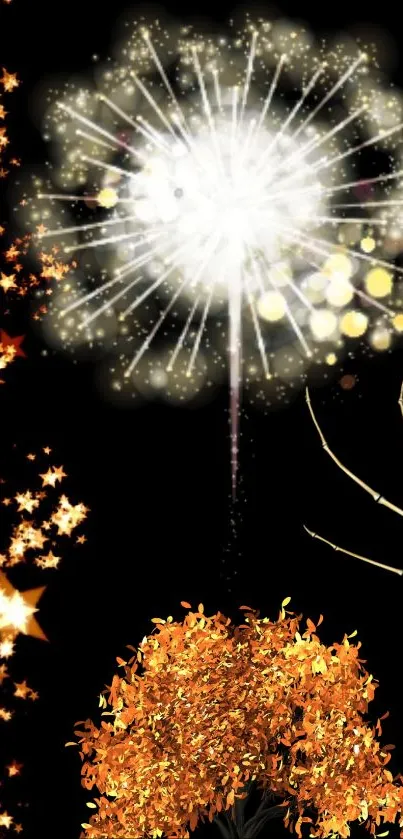 Fireworks and Stars Artwork - free download