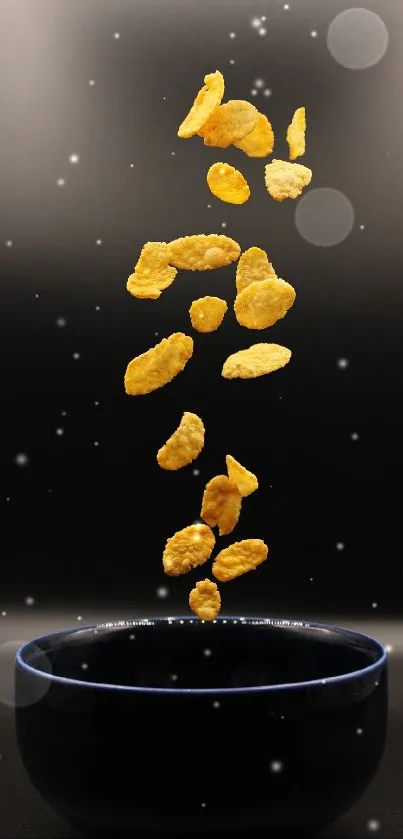 Floating Cornflakes Art - free download