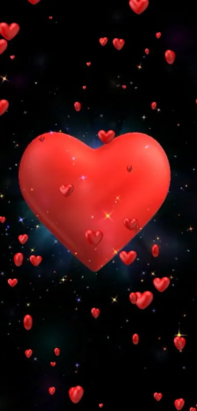 Floating Heart Wallpaper Art - free download