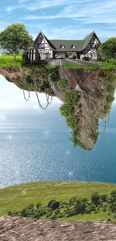 Floating Island Fantasy Art - free download