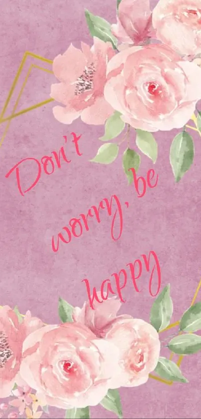 Floral Motivation Wallpaper - free download