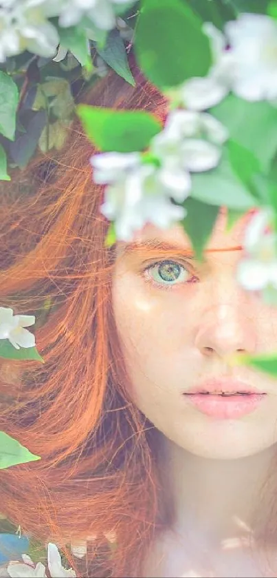 Floral Portrait Smartphone Wallpaper - free download