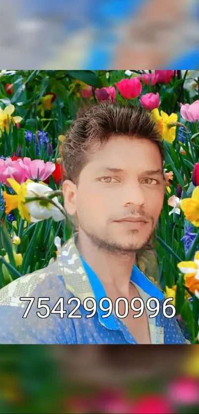 Floral Portrait Wallpaper - free download