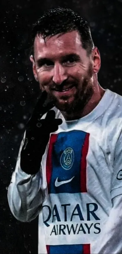 Football Star in Action Wallpaper - free download