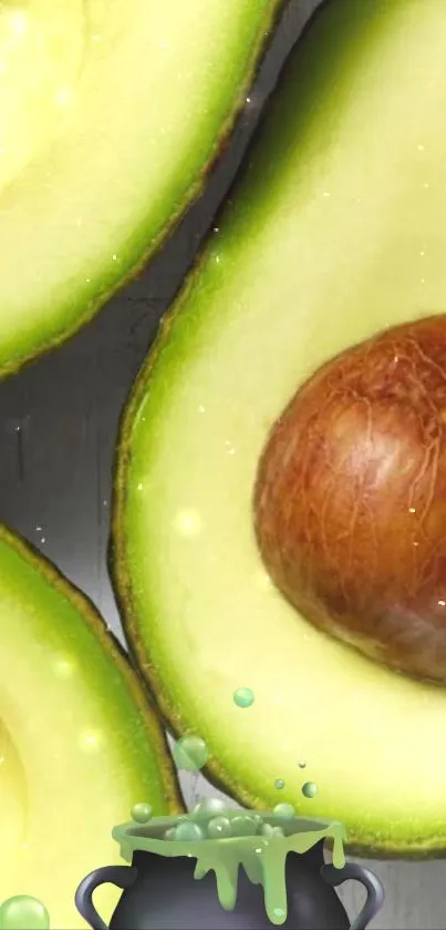 Fresh Avocado Mobile Wallpaper - free download