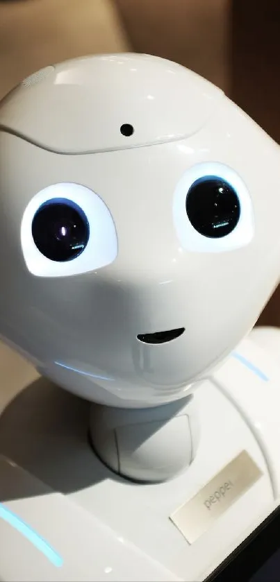 Friendly Robot Mobile Wallpaper - free download