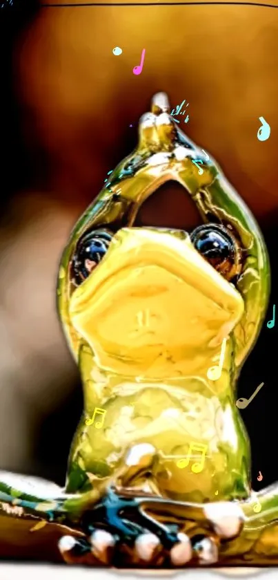 Frog Yoga Zen Wallpaper - free download