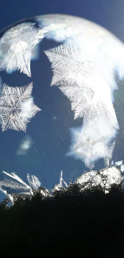 Frosted Ice Globe Wallpaper - free download