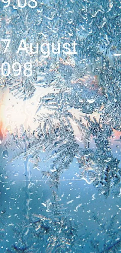 Frosty Blue Ice Wallpaper - free download