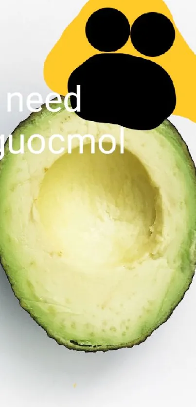 Funny Avocado Mobile Wallpaper - free download