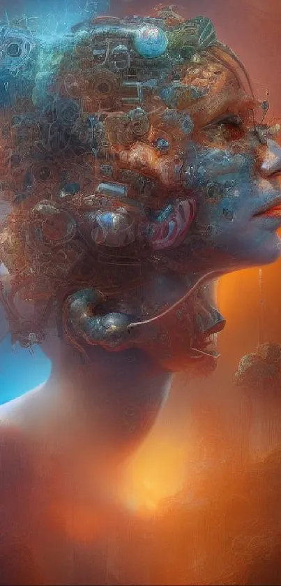 Futuristic Abstract Art Wallpaper - free download