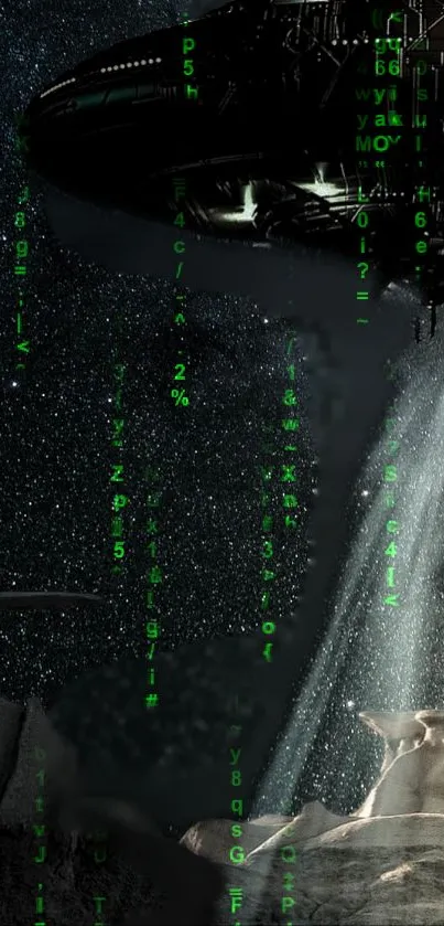 Futuristic Alien Abduction Scene - free download