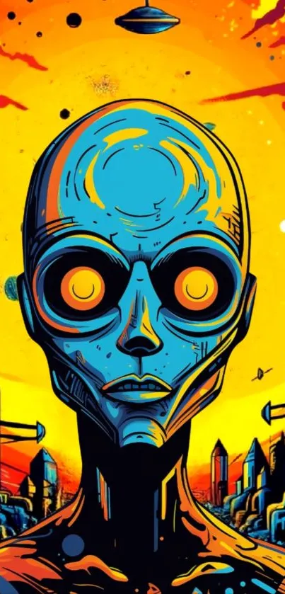 Futuristic Alien Art Wallpaper - free download