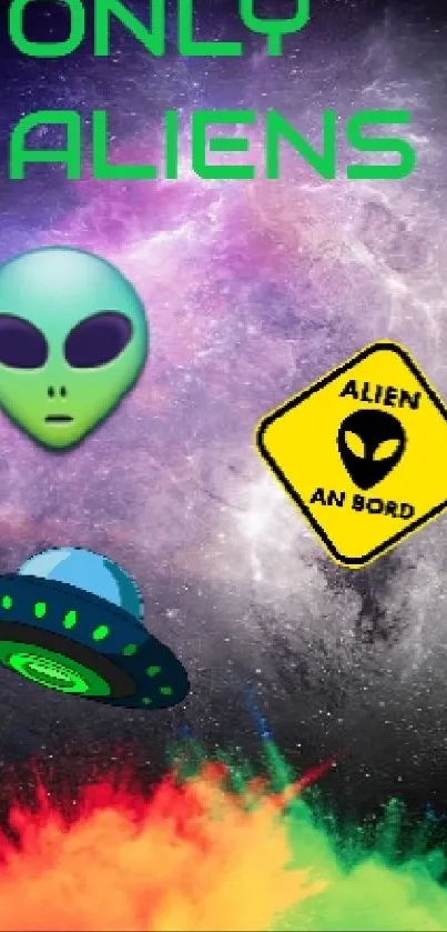 Futuristic Alien Galaxy Wallpaper - free download