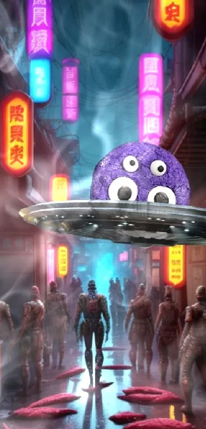 Futuristic Alien Street Art - free download