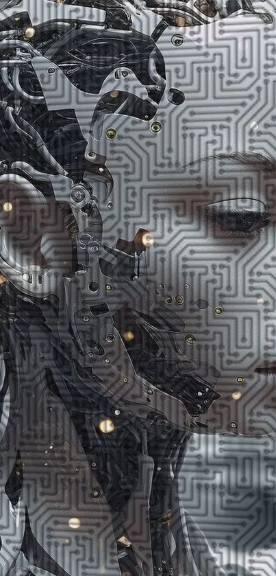 Futuristic Android Art Wallpaper - free download