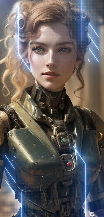 Futuristic Android Serenity Wallpaper - free download