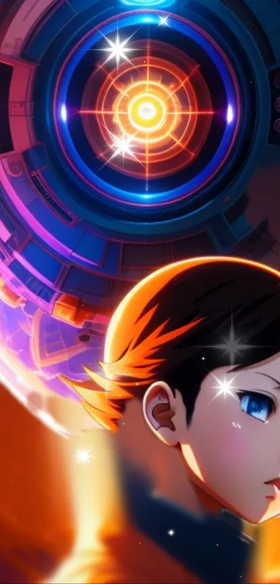 Futuristic Anime Art Wallpaper - free download