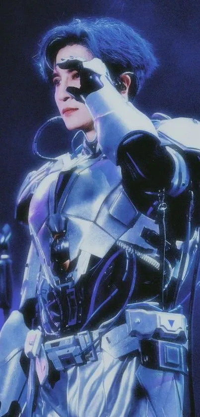 Futuristic Armor Phone Wallpaper - free download