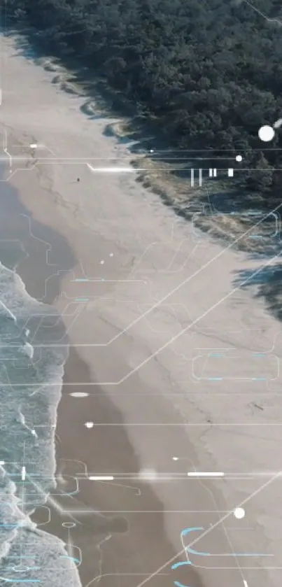 Futuristic Beach Hi-Tech Wallpaper - free download