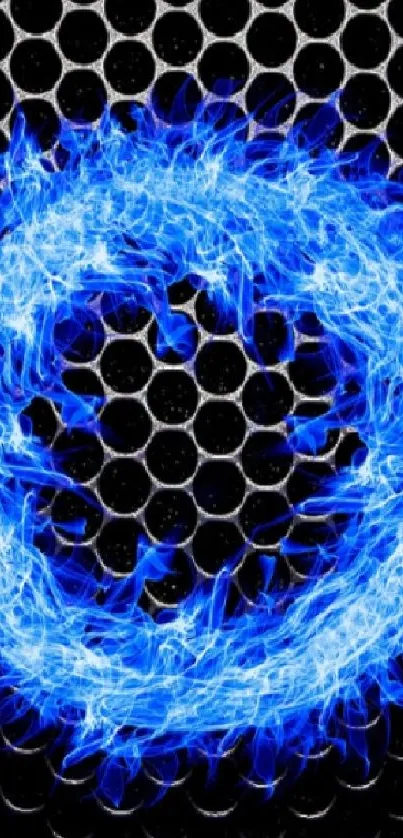 Futuristic Blue Energy Wallpaper - free download