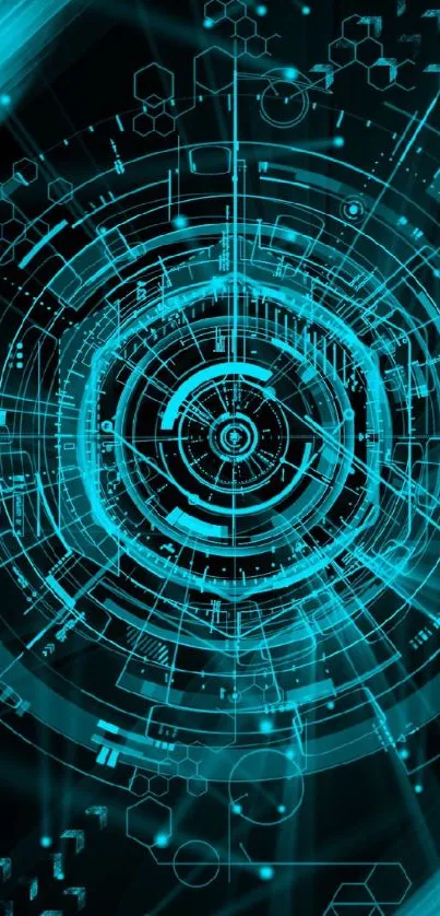 Futuristic Blue Tech Design - free download