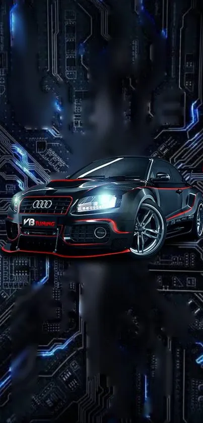 Futuristic Car Circuit Wallpaper - free download
