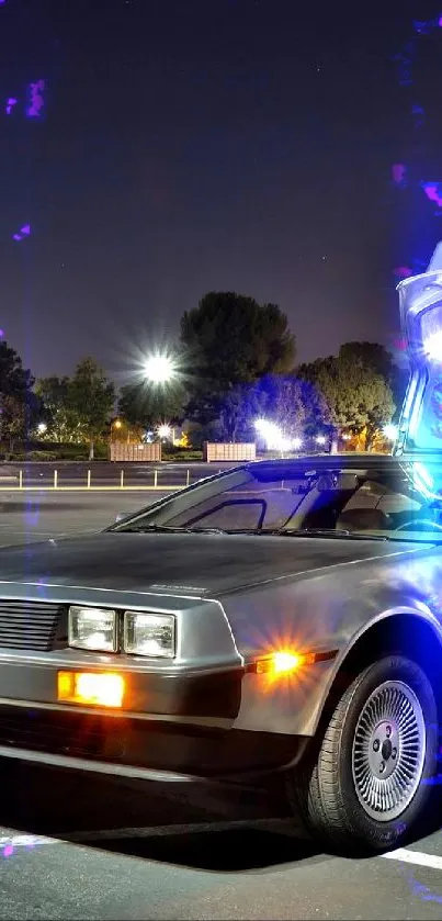 Futuristic Car in Night Scene - free download