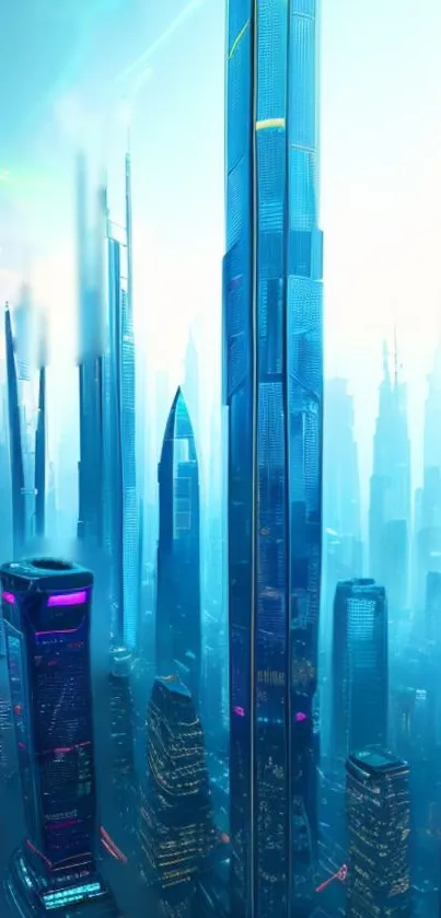 Futuristic City Skyline Design - free download