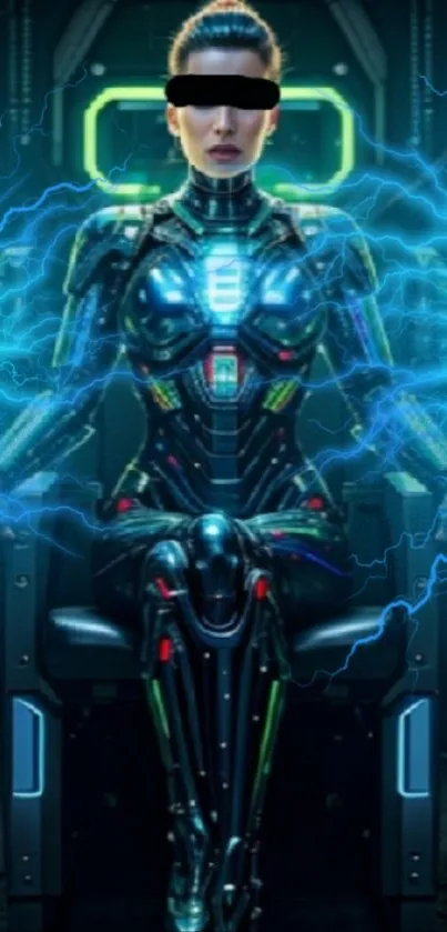 Futuristic Cybernetic Female Wallpaper - free download