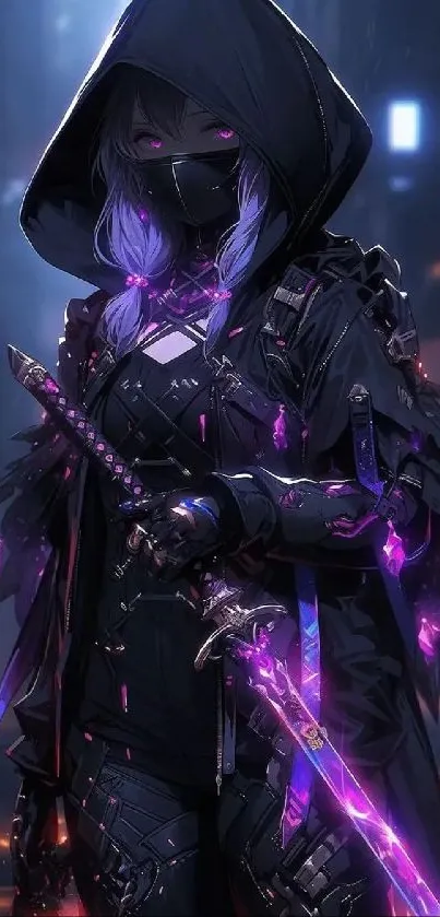 Futuristic Cyberpunk Ninja Art - free download