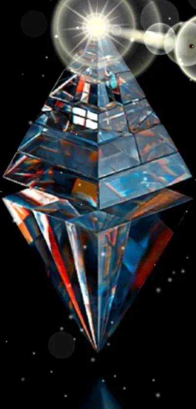 Futuristic Diamond Prism Art - free download