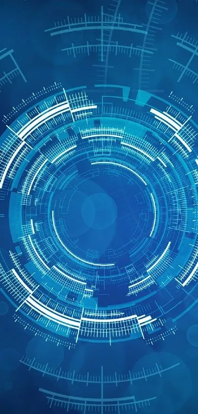 Futuristic Digital Circle Design - free download