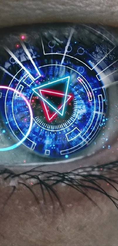 Futuristic Eye Digital Art - free download