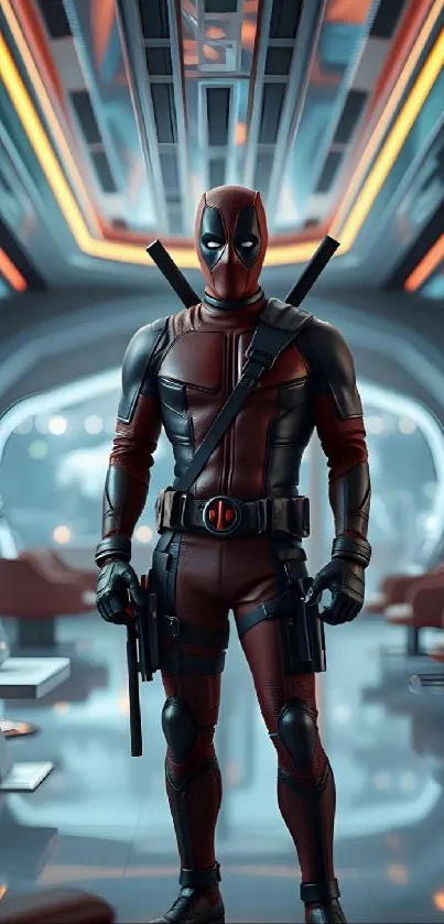 Futuristic Hero Wallpaper - free download
