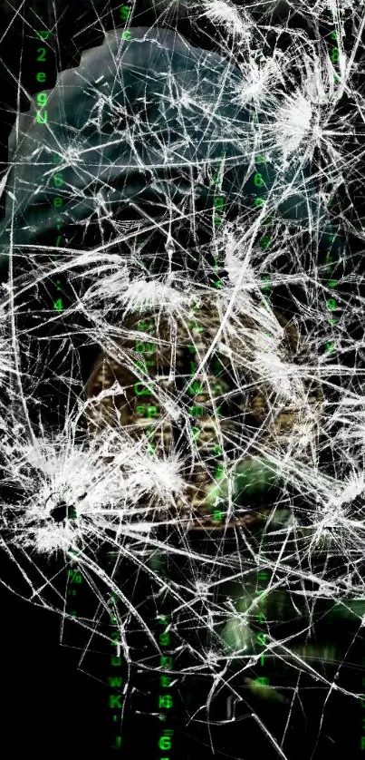 Futuristic Matrix Skull Design - free download