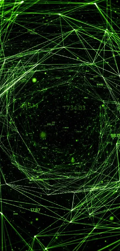 Futuristic Neon Green Pattern - free download