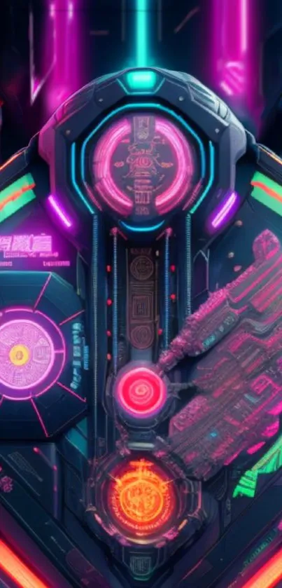 Futuristic Neon Tech Design - free download