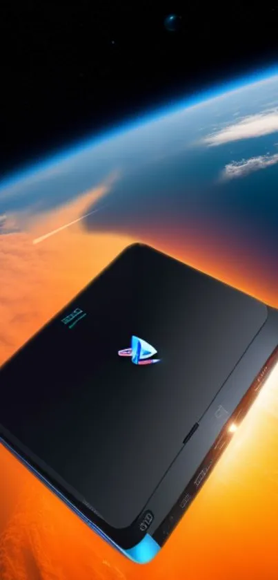 Futuristic Phone in Space - free download