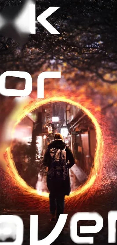 Futuristic Portal Phone Wallpaper - free download