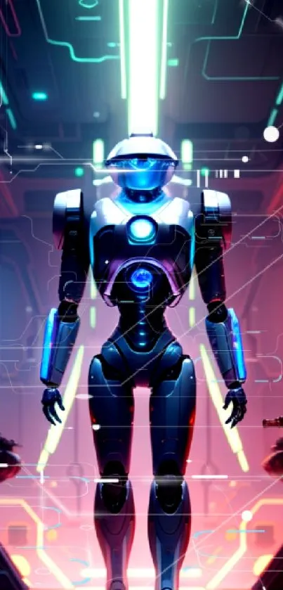 Futuristic Robot Art Wallpaper - free download