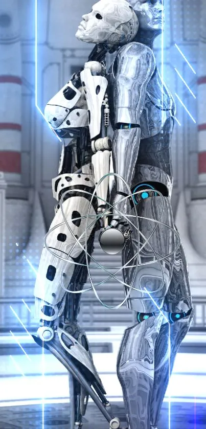 Futuristic Robot Design Wallpaper - free download