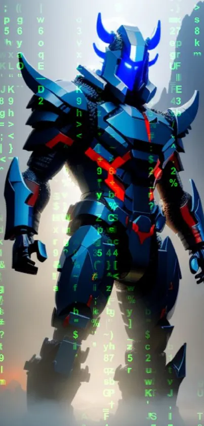 Futuristic Robot Warrior Wallpaper - free download