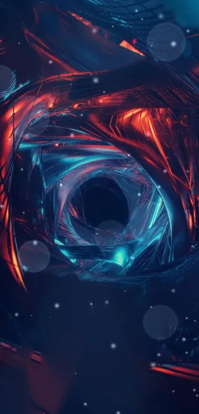 Futuristic Sci-Fi Vortex Wallpaper - free download