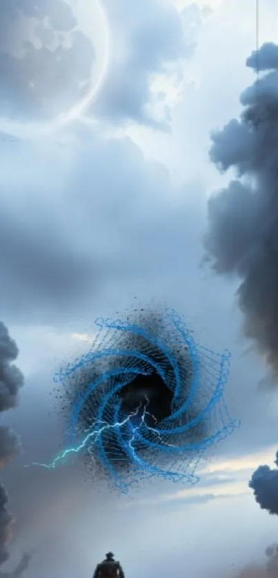 Futuristic Sky Vortex Wallpaper - free download