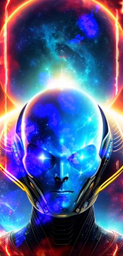 Futuristic Space Alien Wallpaper - free download