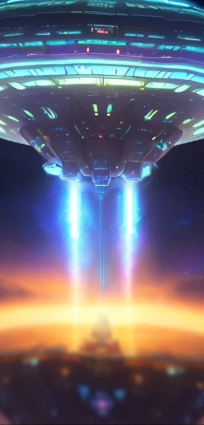 Futuristic Spaceship Light Beam - free download