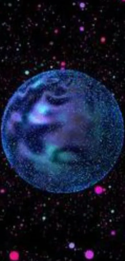 Galactic Blue Cosmic Sphere - free download